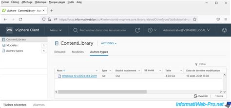 Create A Content Library To Store Iso Files And Vm Templates On Vmware Vsphere 6 7 Vmware