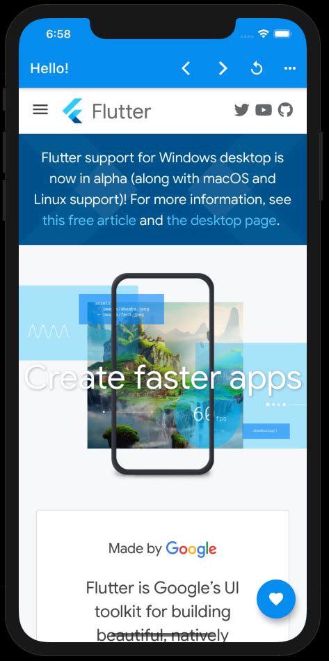 Hybrid Composition Ios · Flutterflutter Wiki · Github
