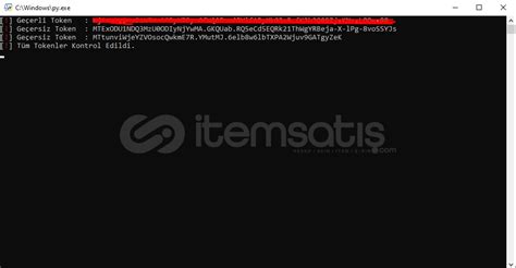 Discord Token Checker İtemsatış