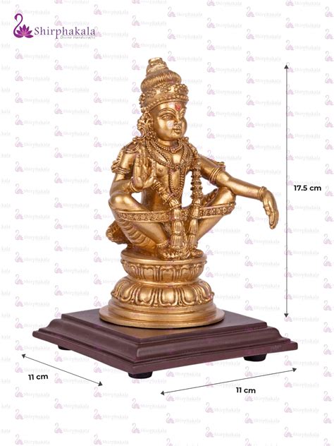 Ayyappan Idol Is Made Of High Quality Polyester Resin Shirphakala