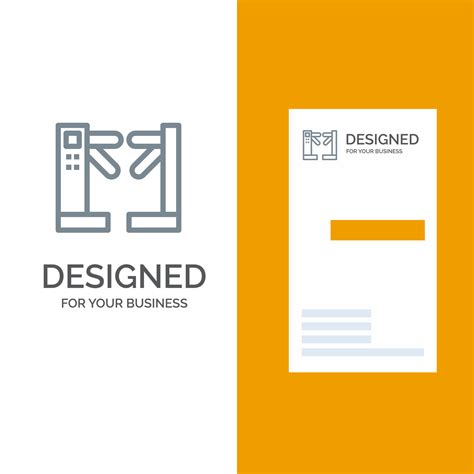 Access Control Turnstiles Underground Grey Logo Design And Business