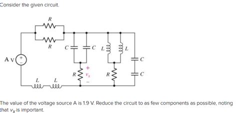 Solved Consider The Given Circuit The Value Of The Voltage Chegg