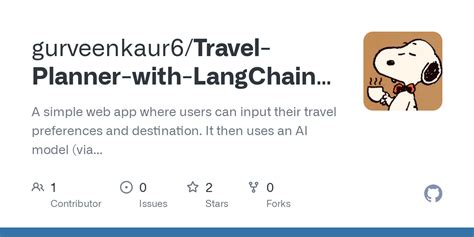 Github Gurveenkaur6travel Planner With Langchain And Openai Api A Simple Web App Where Users