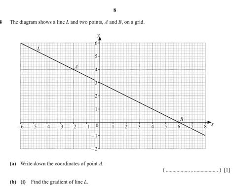 Help How Can We Find The Gradient Of Line L R Igcse