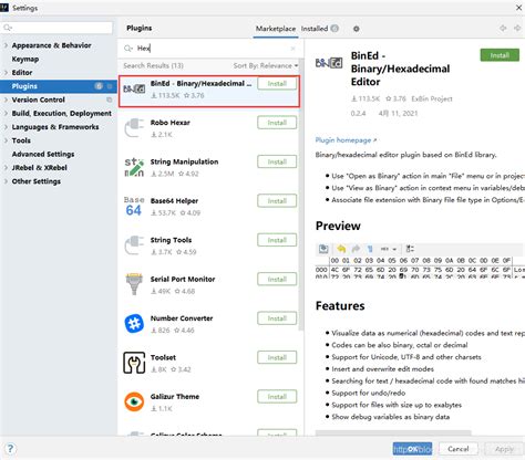 idea插件系列（61）：bined binary hexadecimal editor插件——二进制 十六进制编辑器 idea如何打开二
