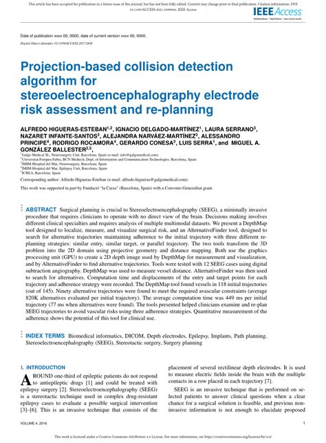 pdf projection based collision detection algorithm for