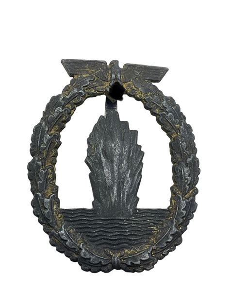 Ww2 German Kriegsmarine Minesweeper Badge Unmarked 2 Military Antiques Toronto