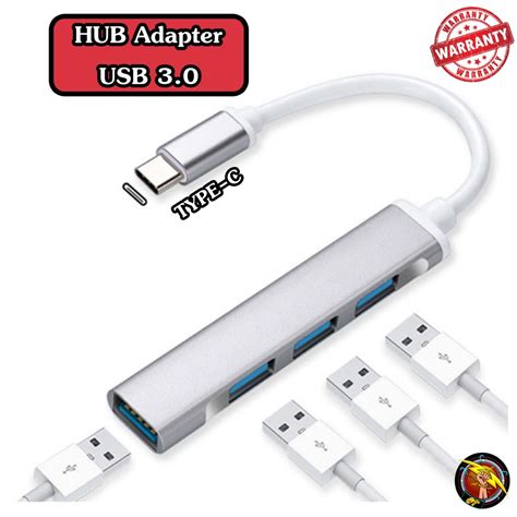 HUB TYPE C to USB เพมชองเสยบอปกรณตางๆ Port USB ชอง Gbps รานคาไทย HUB ม