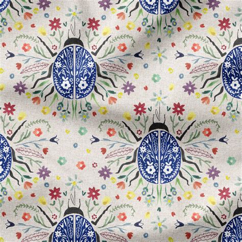 Beautiful Beetle Available On Various Fabrics Custom Fabrics Uk