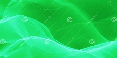 Abstract Green Flowing Waves Vibrant Energy And Modern Design Stock Illustration Illustration