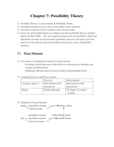 Chapter 7 Possibility Theory 李詩婷