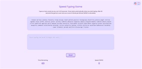 Github Bremmdevspeed Typing Speed Typing Game Built With Nextjs Tailwind And Upstash Redis