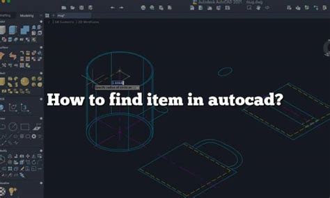 how to find item in autocad