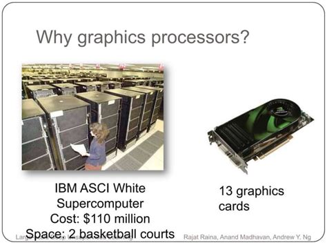 Large Scale Deep Unsupervised Learning Using Graphics Processors Ppt