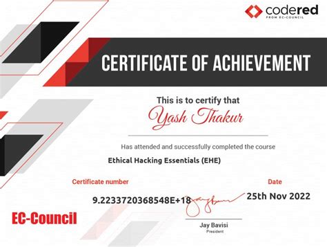 Yash Thakur On Linkedin Just Completed Ethical Hacking Essentials