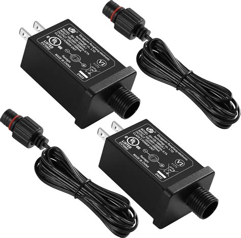 Replacement Yard Inflatable Adapter 12v 1 5a Class 2 Power Supply With 6 5ft Extension Cables