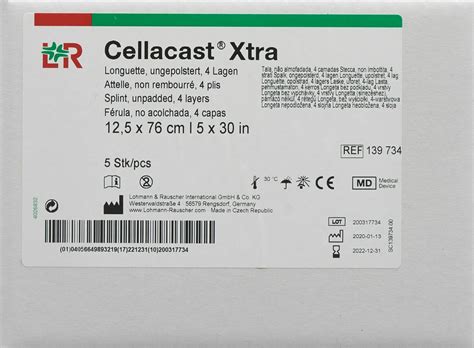 Cellacast Xtra Long 12.5cmx76cm Fertigab Ugp 5 Stück in der Adler Apotheke