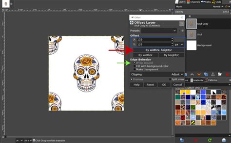 create seamless repeating patterns in gimp help article davies