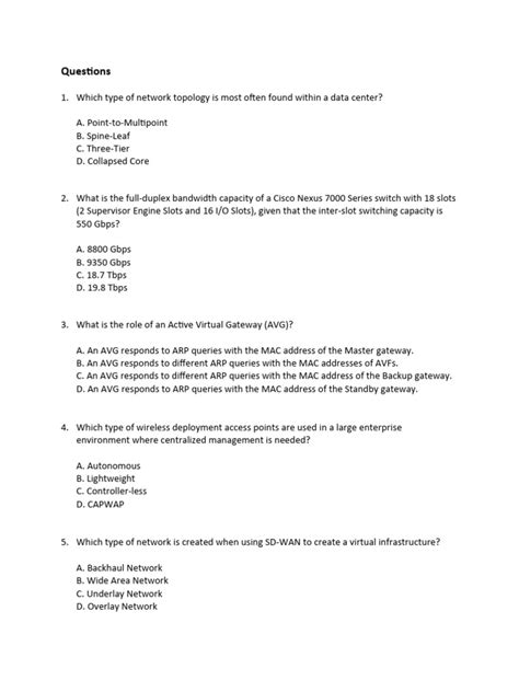 Ccnp Encor 350 401 Practice Exam V1 Download Free Pdf Computing