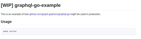 Documentation Issue Graph Gophers Graphql Go Github