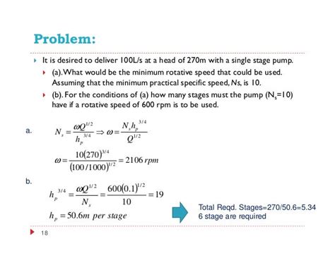Specific Speed Ns Calculator Vividmilo