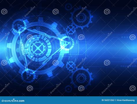 Vector Abstract Engineering Future Technology Illustration Background Stock Vector