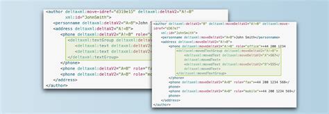 Move Detection When Comparing Xml Files Deltaxml