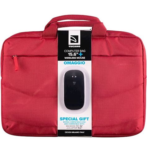 ნოუთბუქის ჩანთა Tucano Bu Bidea Wm R 15 6 Bundle Idea Computer Bag Red Wireless Mouse Bu