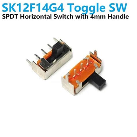 Horizontal Small Toggle Switch Spdt 3pin 3mm Pin Spacing Sk12f14g4