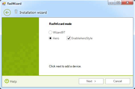 Modes Radwizard Telerik Ui For Winforms