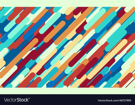 Abstract Seamless Geometric Pattern Horizontal Vector Image