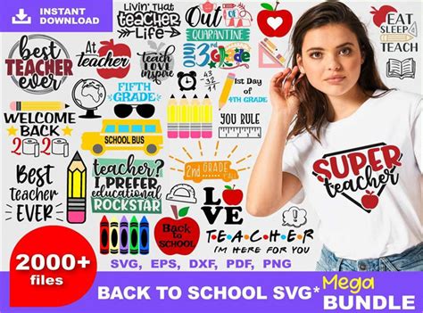 3000 Files School Svg Bundle Free Svg Files For Cricut
