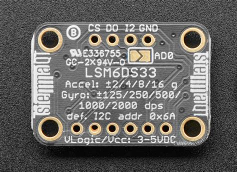 Pinouts Adafruit Lsm6ds33 6 Dof Imu Breakout Adafruit Learning System
