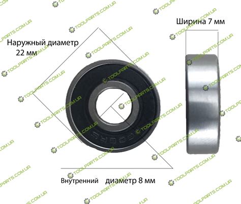 Подшипник шариковый 608rs купить по цене 30 грн в Украине ⚡ ToolParts ⚡ 835