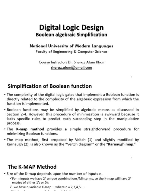 1 boolean algebraic simplification pdf mathematical logic logic