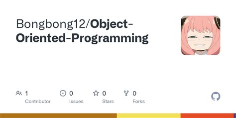 Github Bongbong Object Oriented Programming