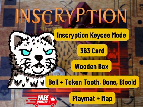 Inscryption Card Game Kaycee S Mod Card Game Cards With Playmat And Map Trading Card Games