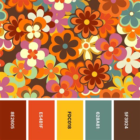 Retro Color Palettes For Throwback Designs Color Meanings