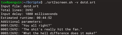 Github Kingbonjsrt Subtitle Reader A Shell Script That Displays The Dialogue Contents Of A