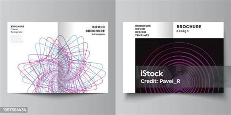 두 개의 A4 형식 커버 샘플 디자인 서식 파일의 이중 브로셔 전단지 보고서에 대 한 벡터 레이아웃 무작위 혼란을 Creat 진짜 모양 라인 카오스 패턴 추상 텍스처입니다