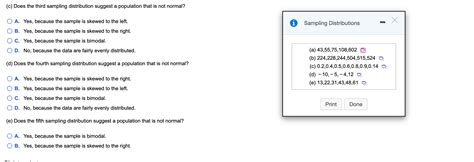 Solved For Each Of The Accompanying Sampling Distributions Chegg