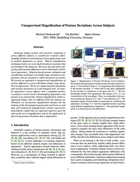 Unsupervised Magnification Of Posture Deviations Across Subjects