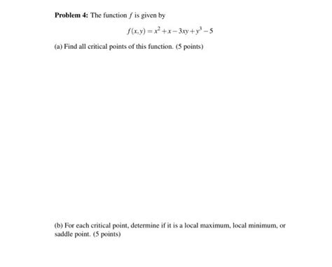 Solved Problem 4 The Function F Is Given By