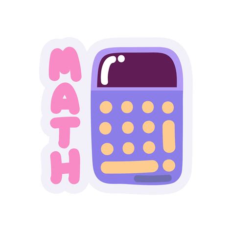 School Math Calculator 10316444 Vector Art At Vecteezy