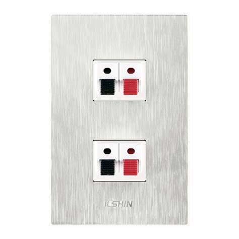 스피커잭 2구 매입용 스위치콘센트 주일신전기