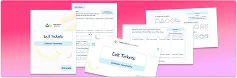 FREE Exit Tickets Grade Geometry