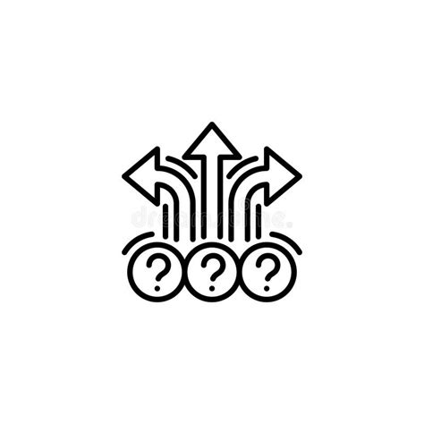 Decision Making Line Icon Universal Creative Premium Symbol Vector Sign Icon Logo Template