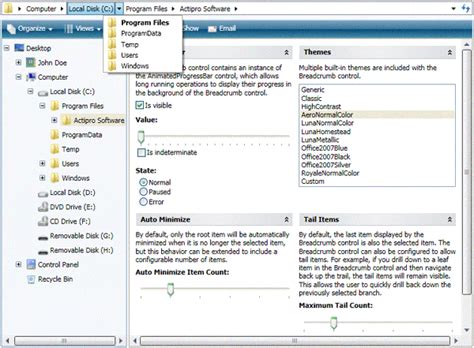 First Look Breadcrumb For Wpf