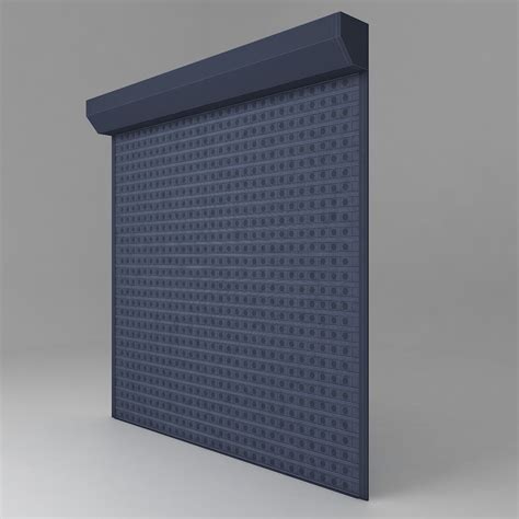 차고 문 전기 롤러 셔터 블라인드 3d 모델 19 3ds Fbx Max Unknown Free3d