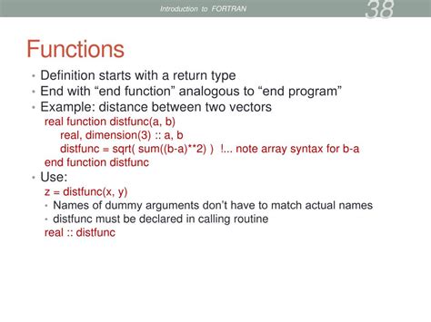 Ppt Introduction To Fortran Powerpoint Presentation Free Download